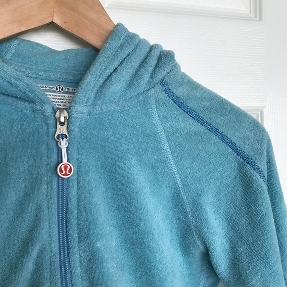 lululemon athletica | Tops | Vintage Lululemon Terry Hooded Zip Tee ...
